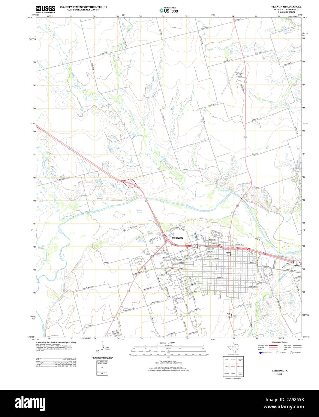 Map of vernon Cut Out Stock Images & Pictures - Alamy