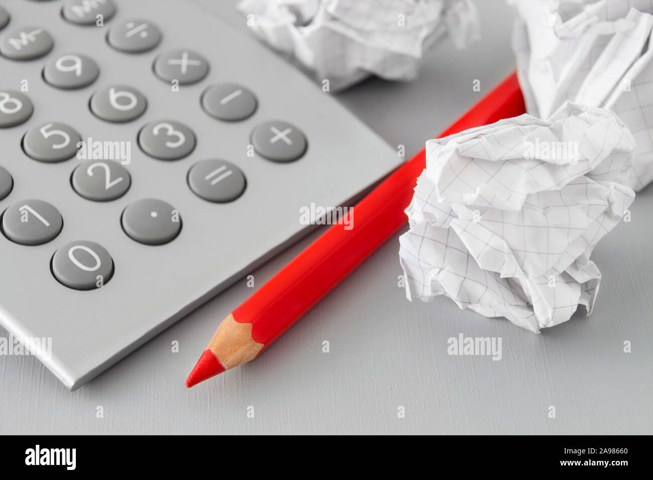 Calculating mistake hi-res stock photography and images - Alamy