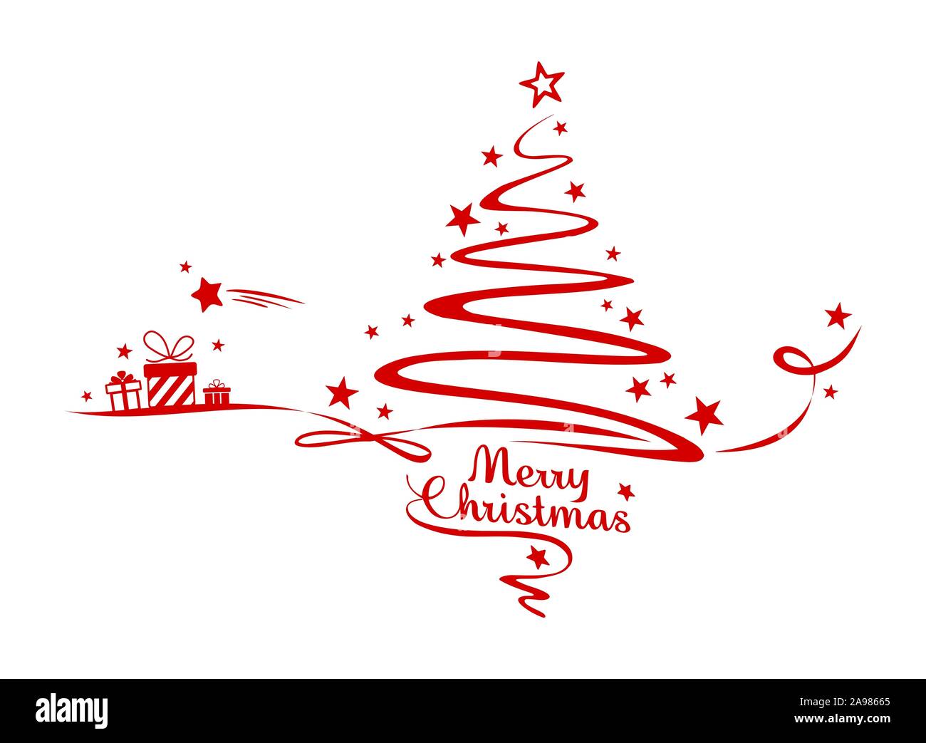 Christmas Tree Gift Stock Photo - Alamy