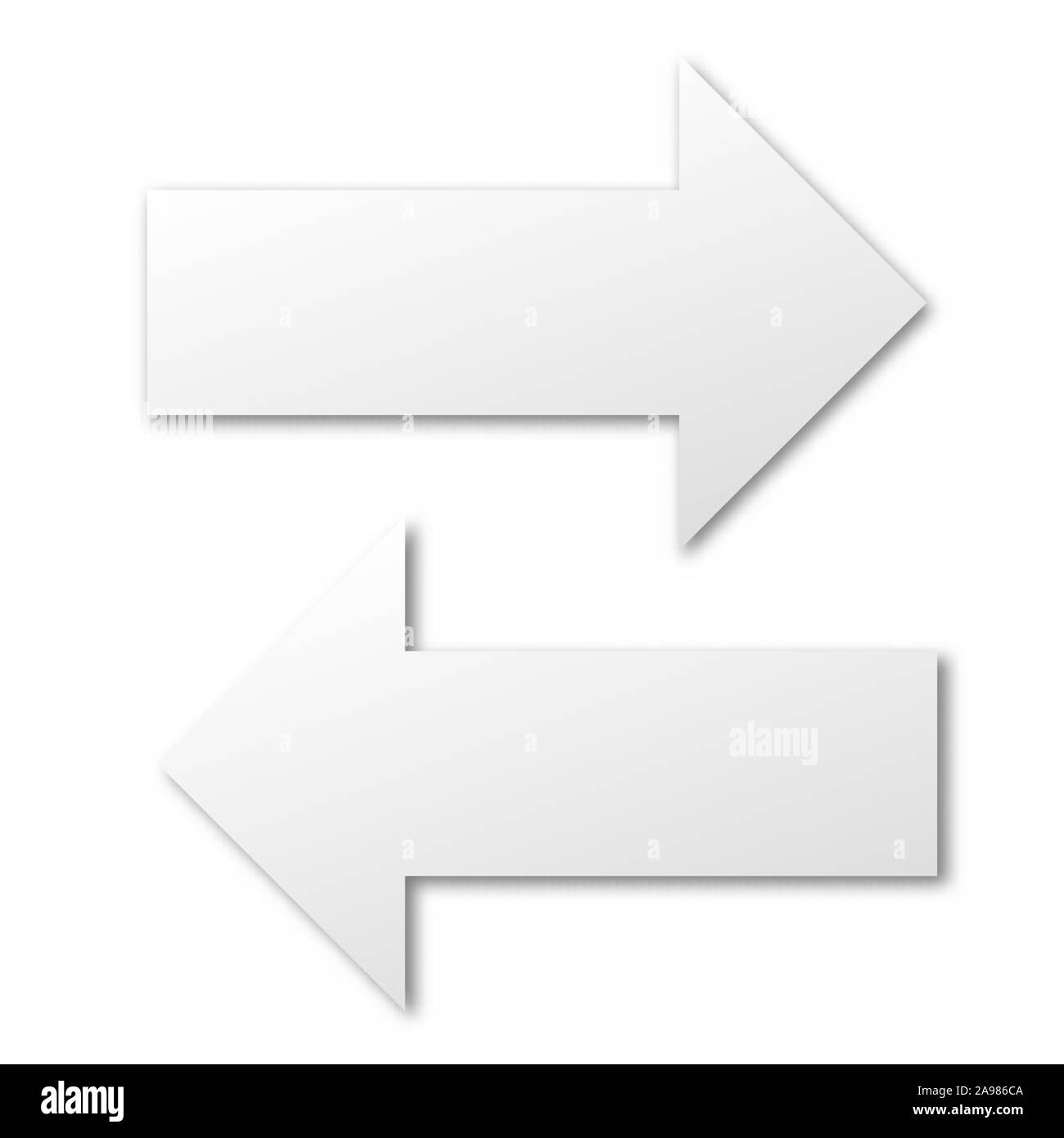 Left and right arrows Black and White Stock Photos & Images - Alamy