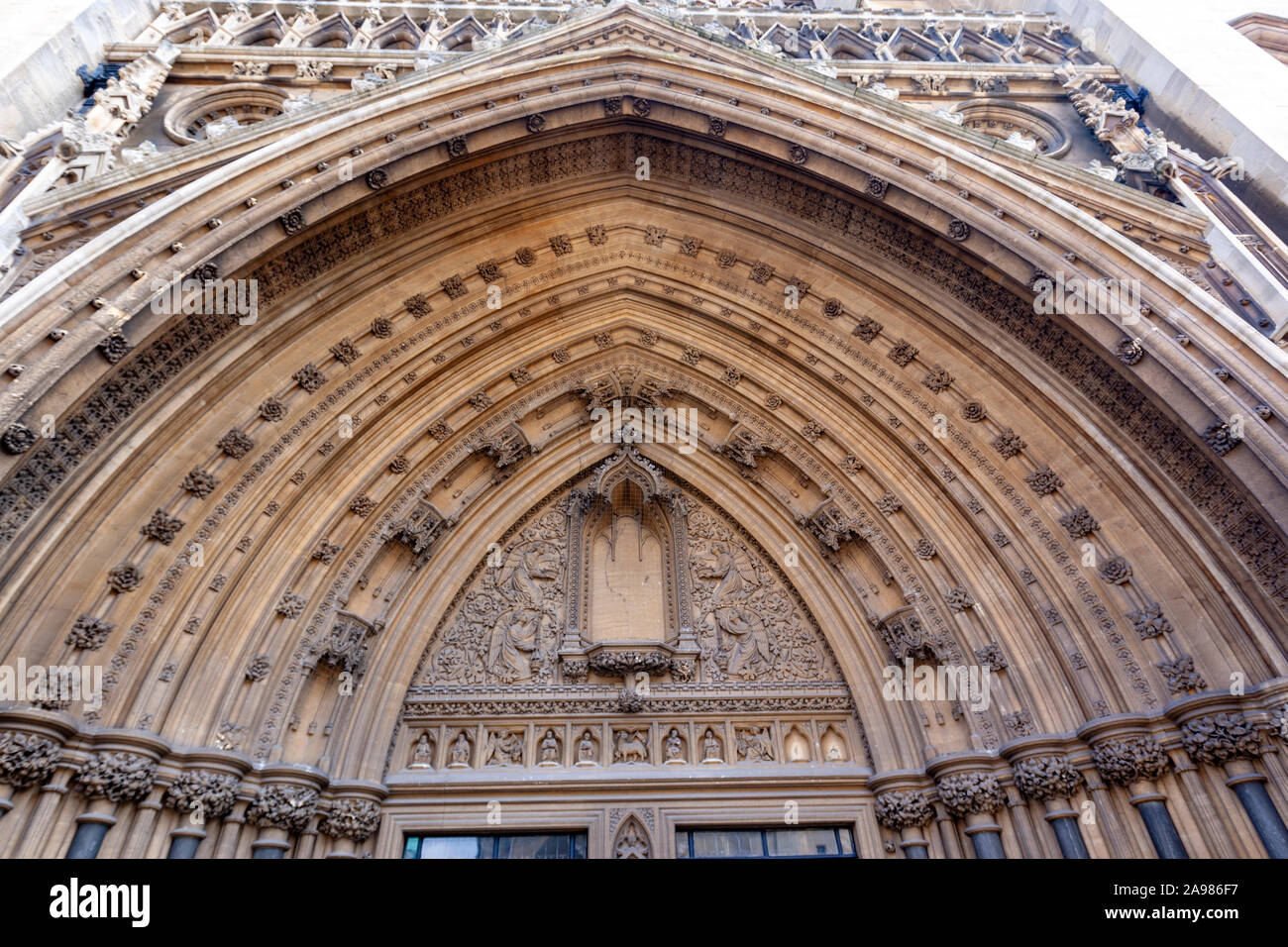 Archivolt in the entrance of Bristol Cathedral, Bristol, England, UK ...
