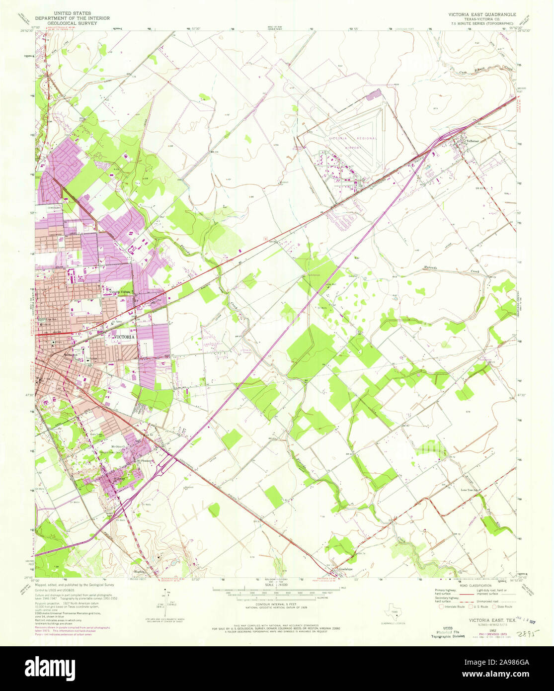 Victoria texas map hi-res stock photography and images - Alamy
