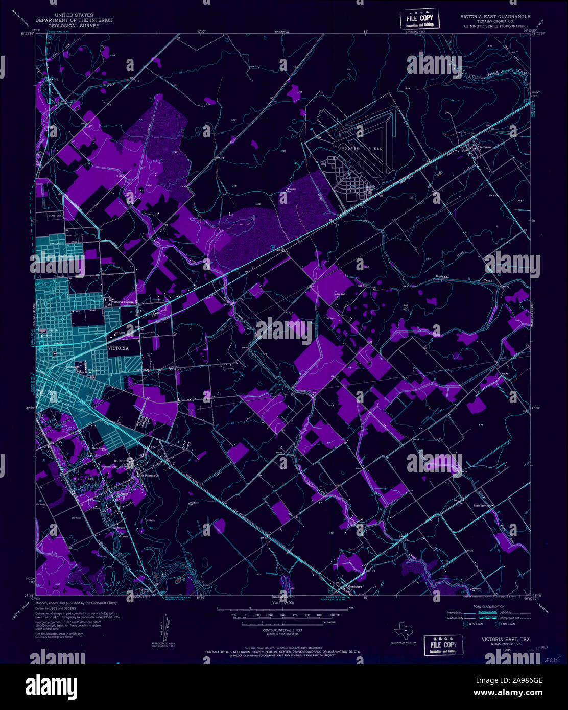 Victoria texas map hi-res stock photography and images - Alamy