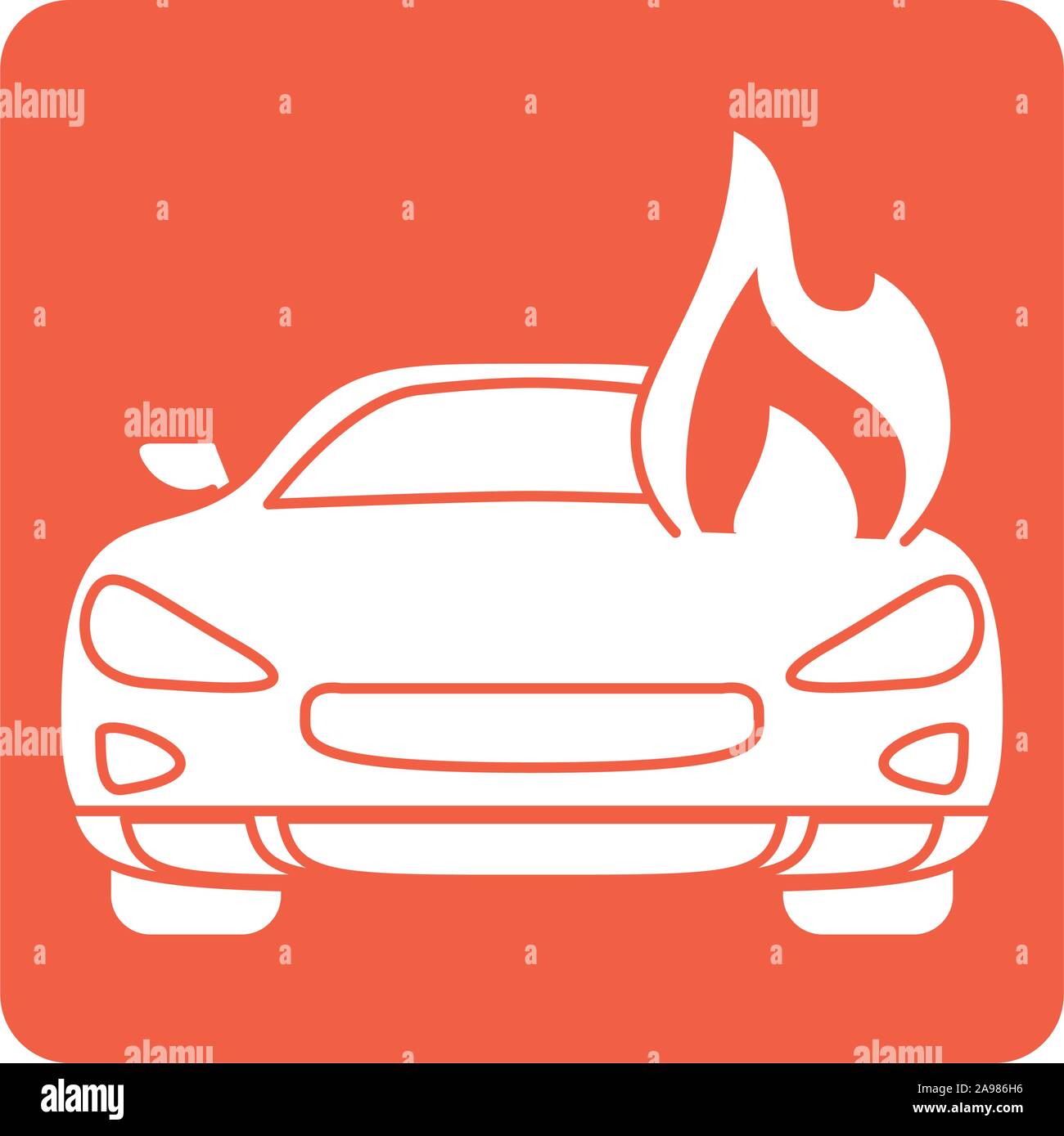 Car flames Stock Vector Images - Alamy