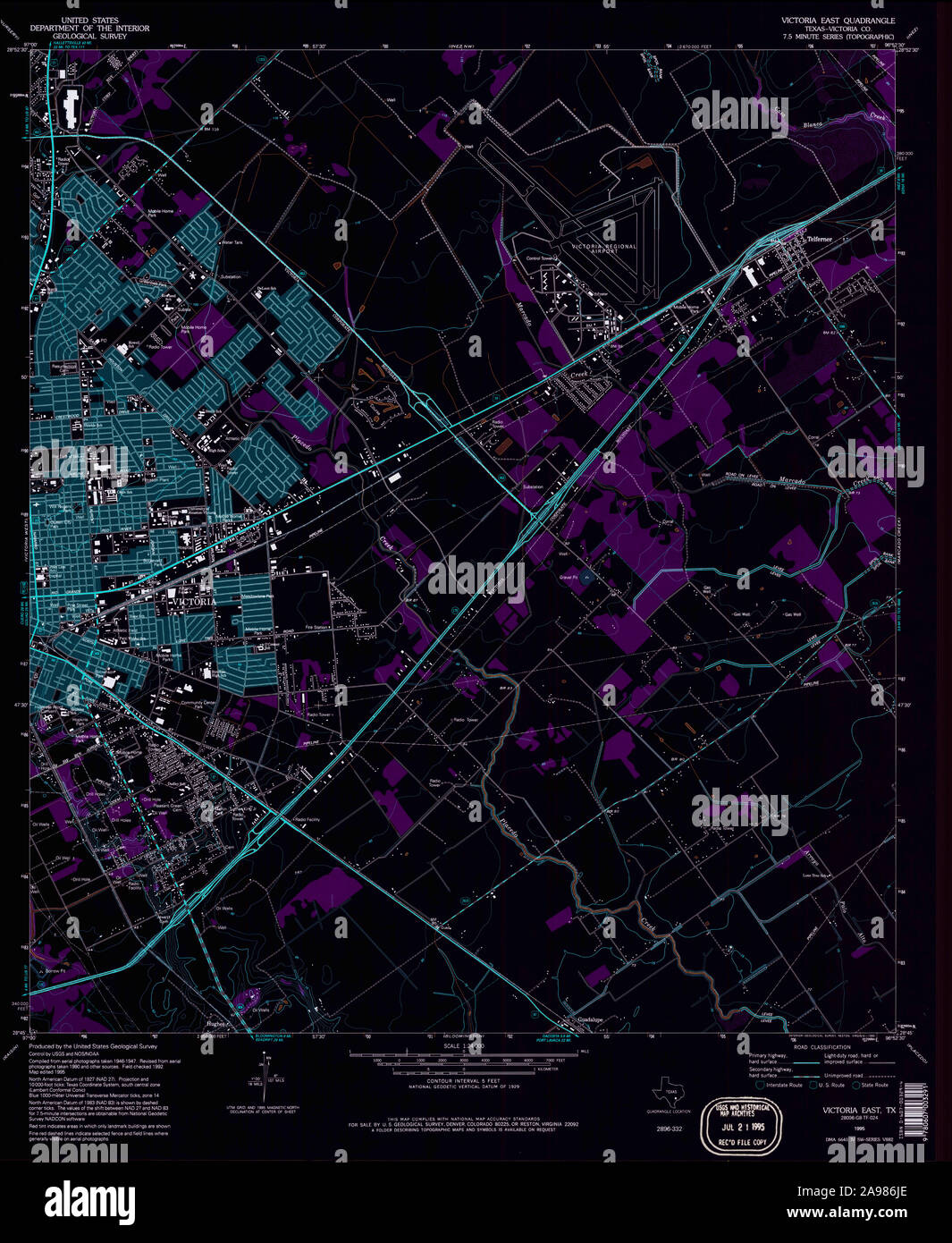 Victoria texas map hi-res stock photography and images - Alamy