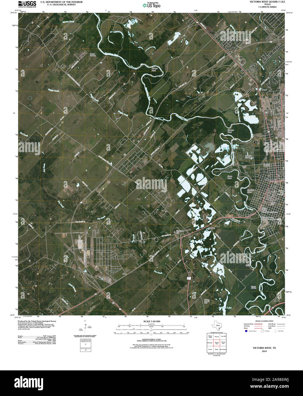 Victoria texas map hi-res stock photography and images - Alamy