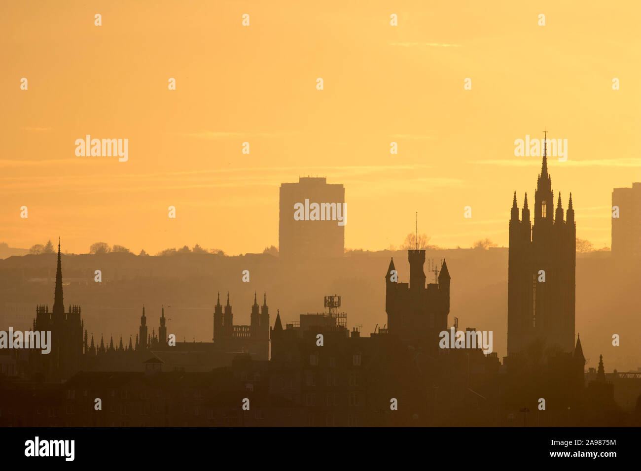 Aberdeen City skyline Stock Photo - Alamy