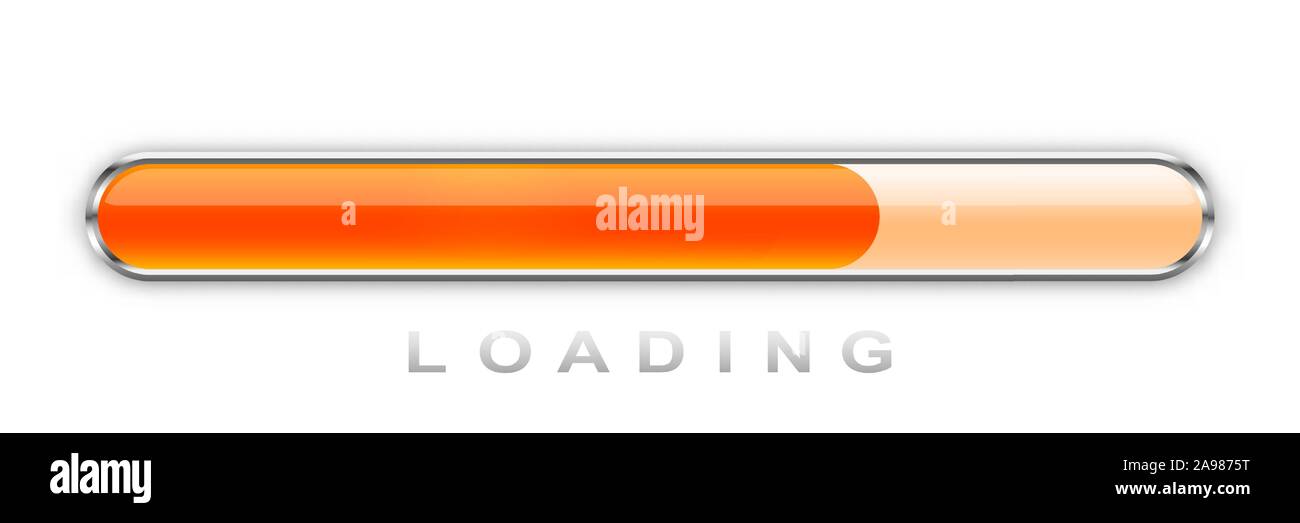 Vector loading icon. Color progress loading bar isolated. Linear ...