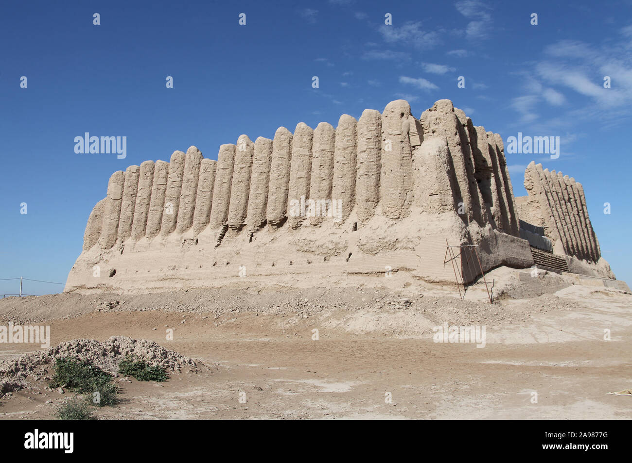 Remains of the Great Kyz Kala at Ancient Merv in Turkmenistan Stock ...