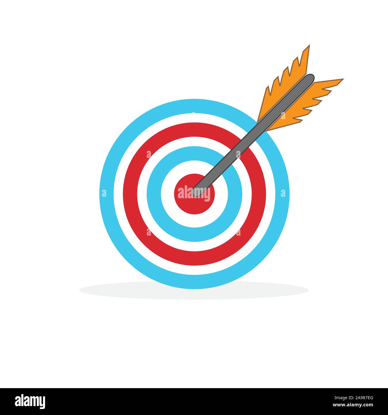 Target vector icon isolated. Flat Target icon. Target for sport archery ...