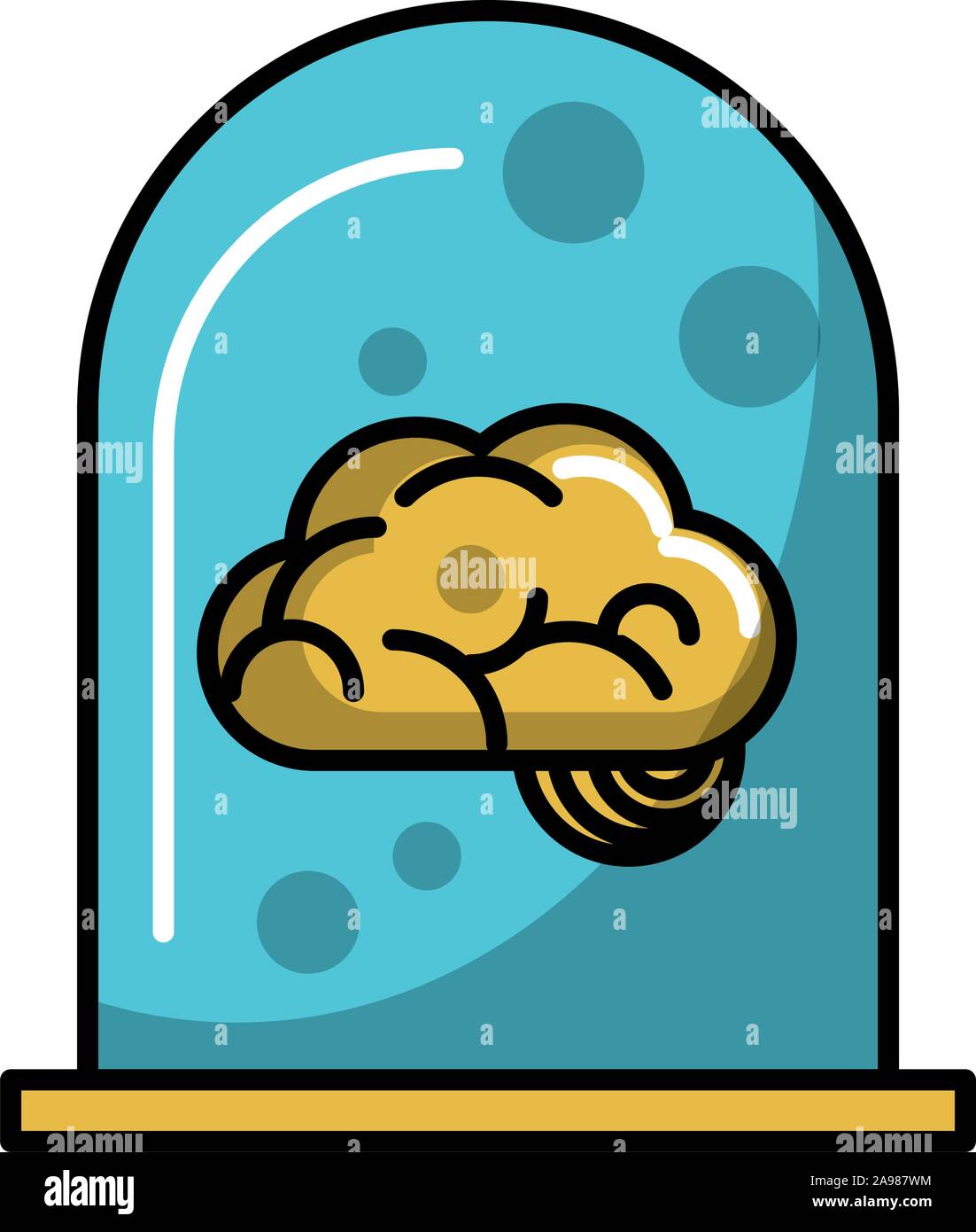 future brain icon design, Digital technology communication social media ...