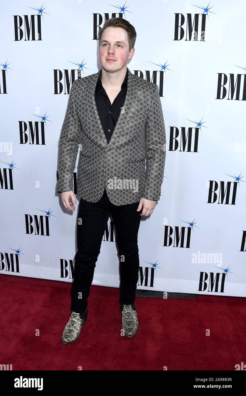 November 12, 2019, Nashville, Tennessee, USA: Travis Denning. 2019 BMI ...