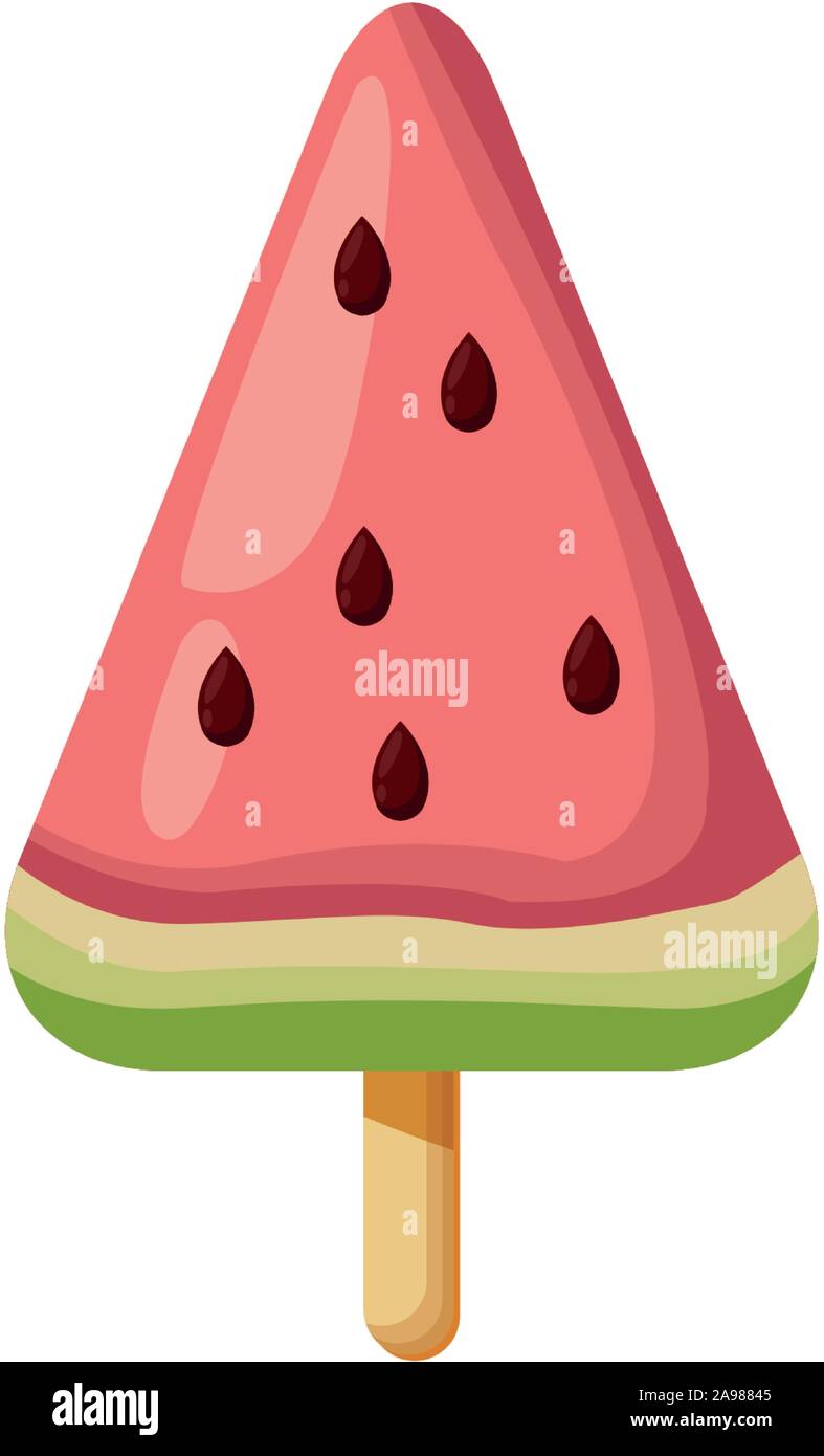 watermelon ice lolly icon, colorful design Stock Vector Image & Art - Alamy