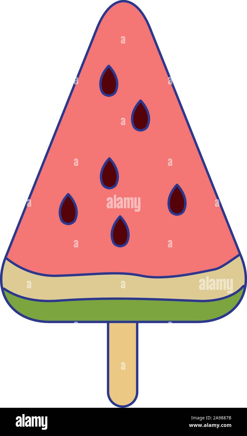 Watermelon sorbet Stock Vector Images - Alamy