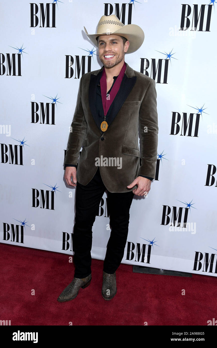 November 12, 2019, Nashville, Tennessee, USA: Dustin Lynch. 2019 BMI ...