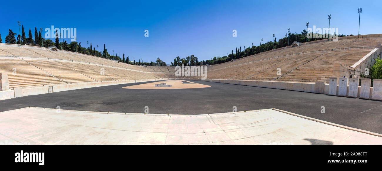 Panoramic view of the multi-purpose Panathenaic Stadium also known as ...