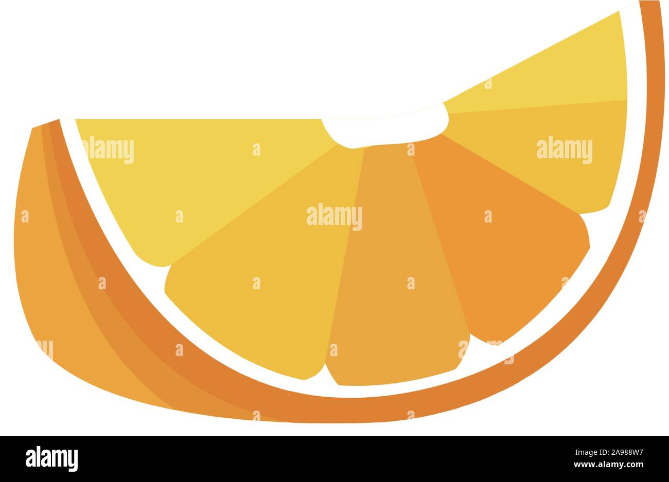 Orange segments icon, colorful design Stock Vector Image & Art - Alamy