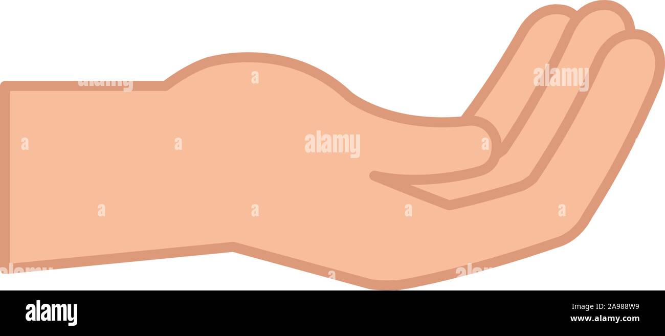 Hand signal icon design, Emoticon human finger gesture palm ...