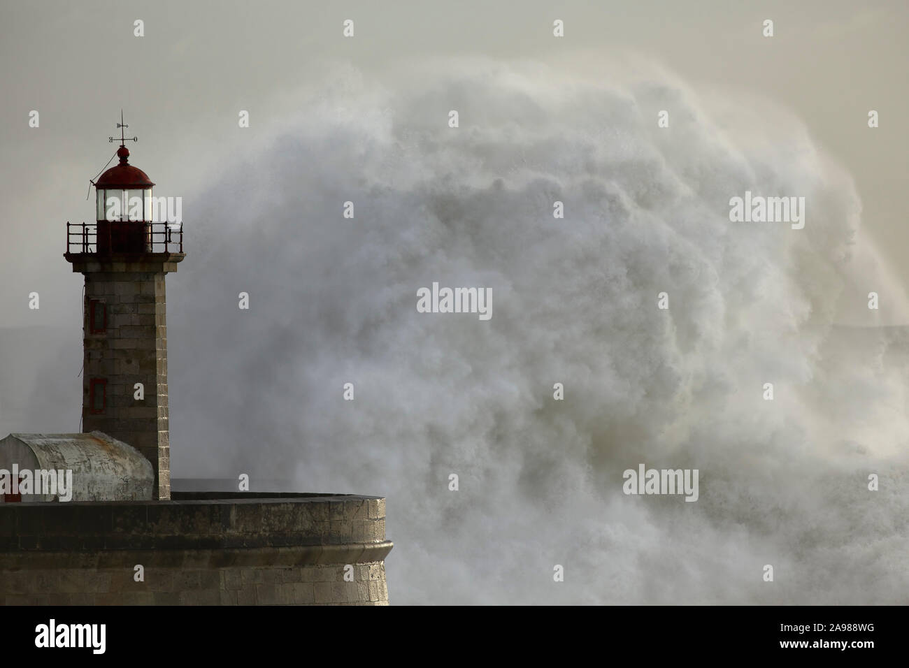 Huge breaking waves. Photography overlap of a sequence of four photos ...