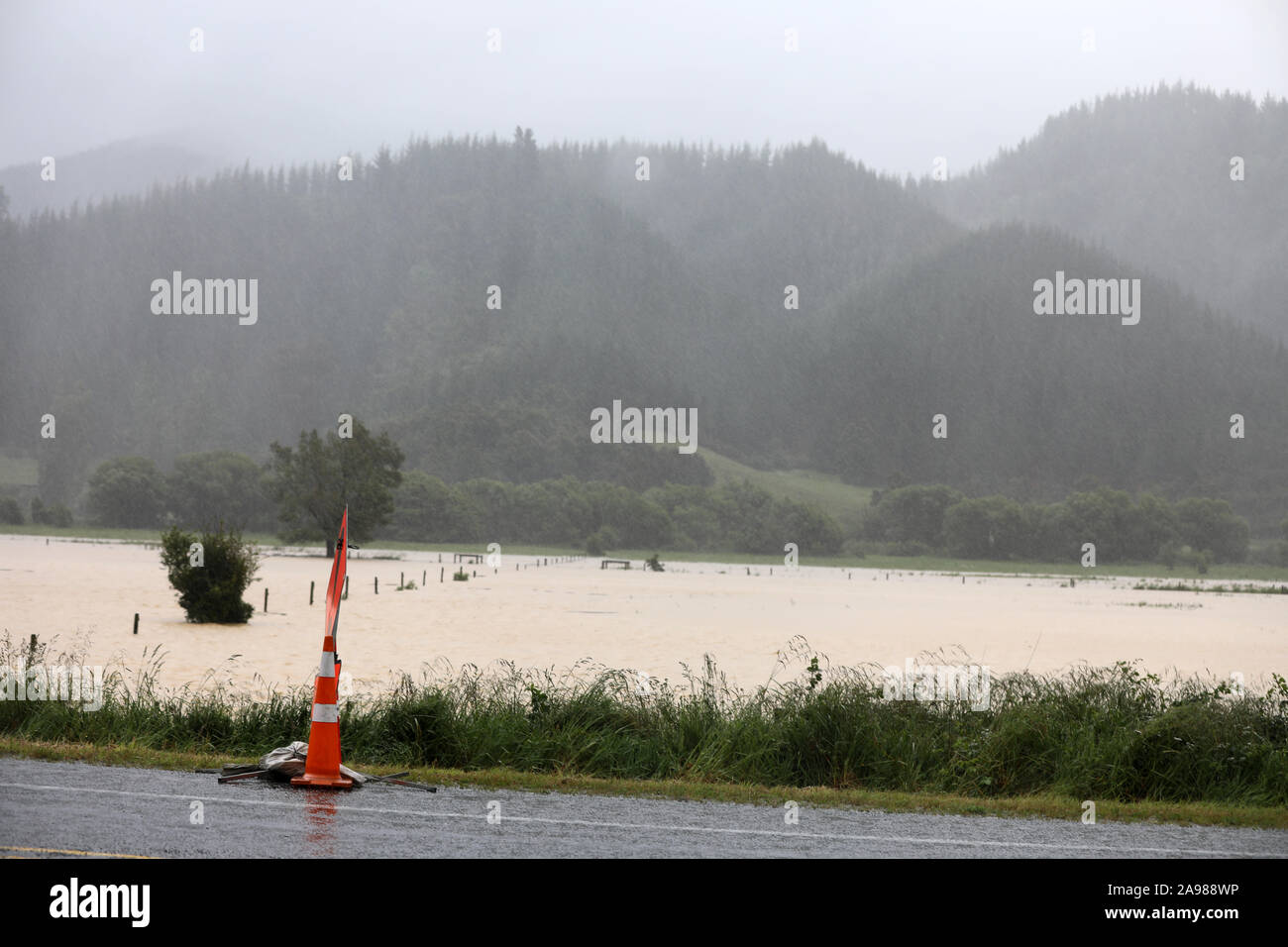 Rain shower flooded landscape hi-res stock photography and images - Alamy