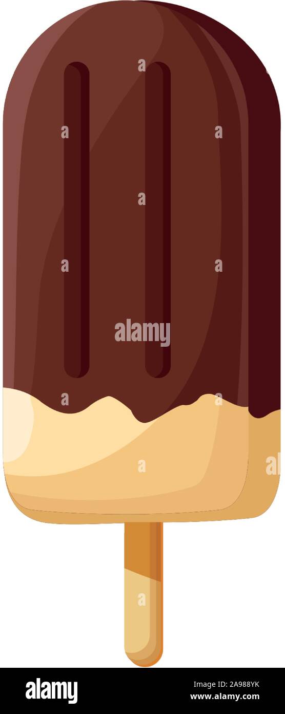 chocolate ice cream bar icon Stock Vector Image & Art - Alamy