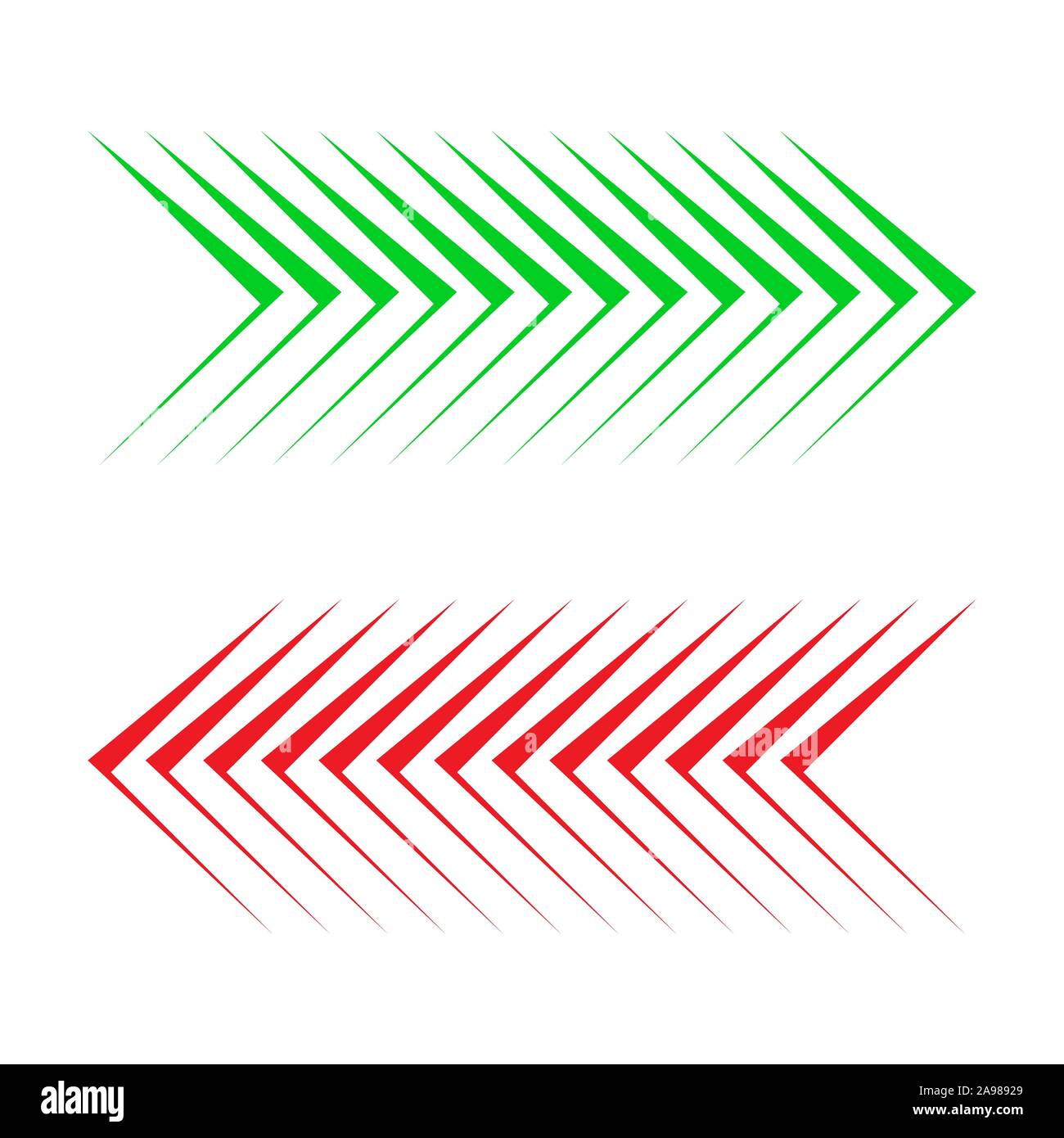 Set of arrows - vector. Arrow icon isolated. Color vector arrows to ...