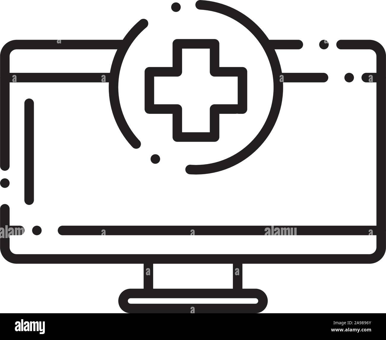 Computer Icon Black and White Stock Photos & Images - Alamy