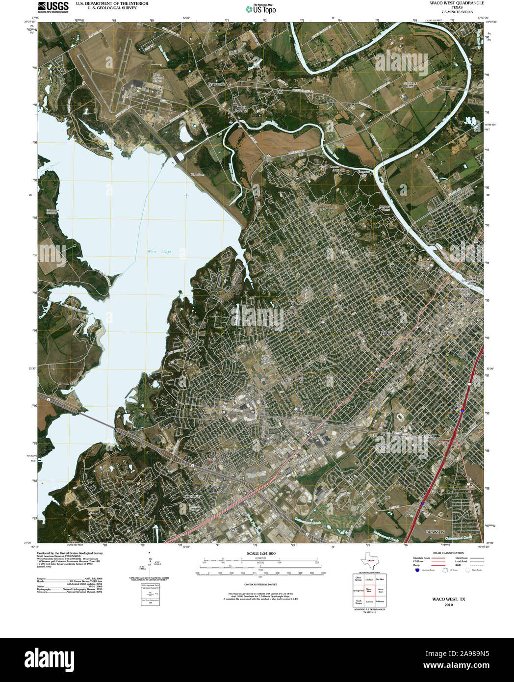 Map of waco hi-res stock photography and images - Alamy