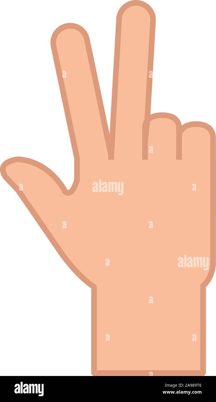 Hand signal icon design, Emoticon human finger gesture palm ...