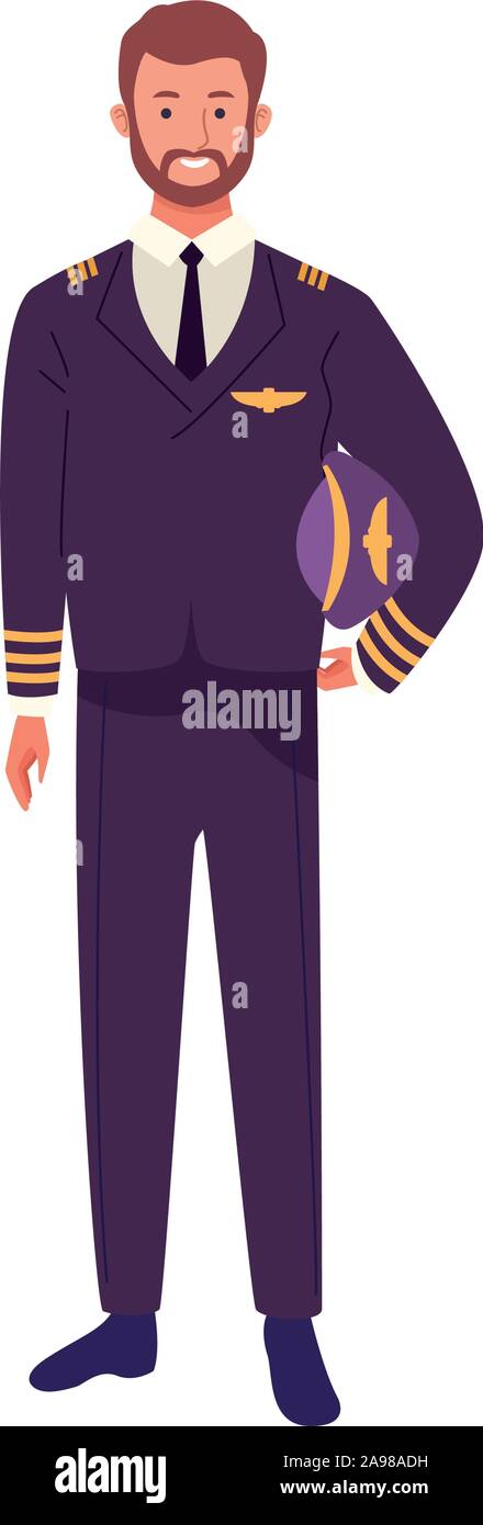 plane pilot icon, flat design Stock Vector Image & Art - Alamy