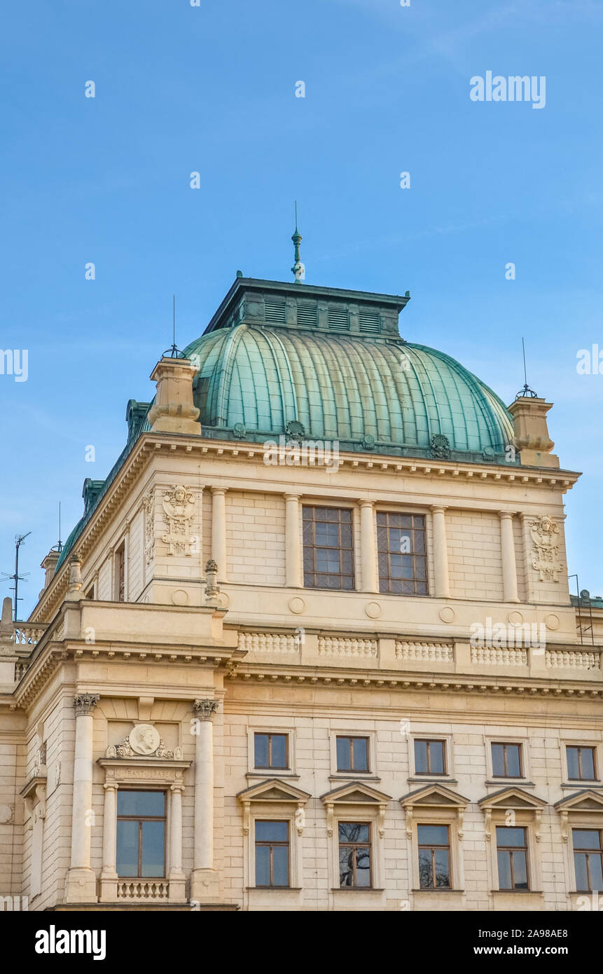 The historical building of the theatre in Plzen, Bohemia, Czech ...
