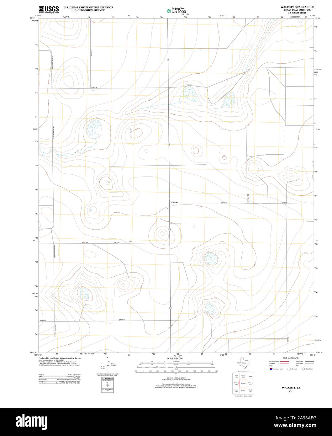 Map of walcott hi-res stock photography and images - Alamy