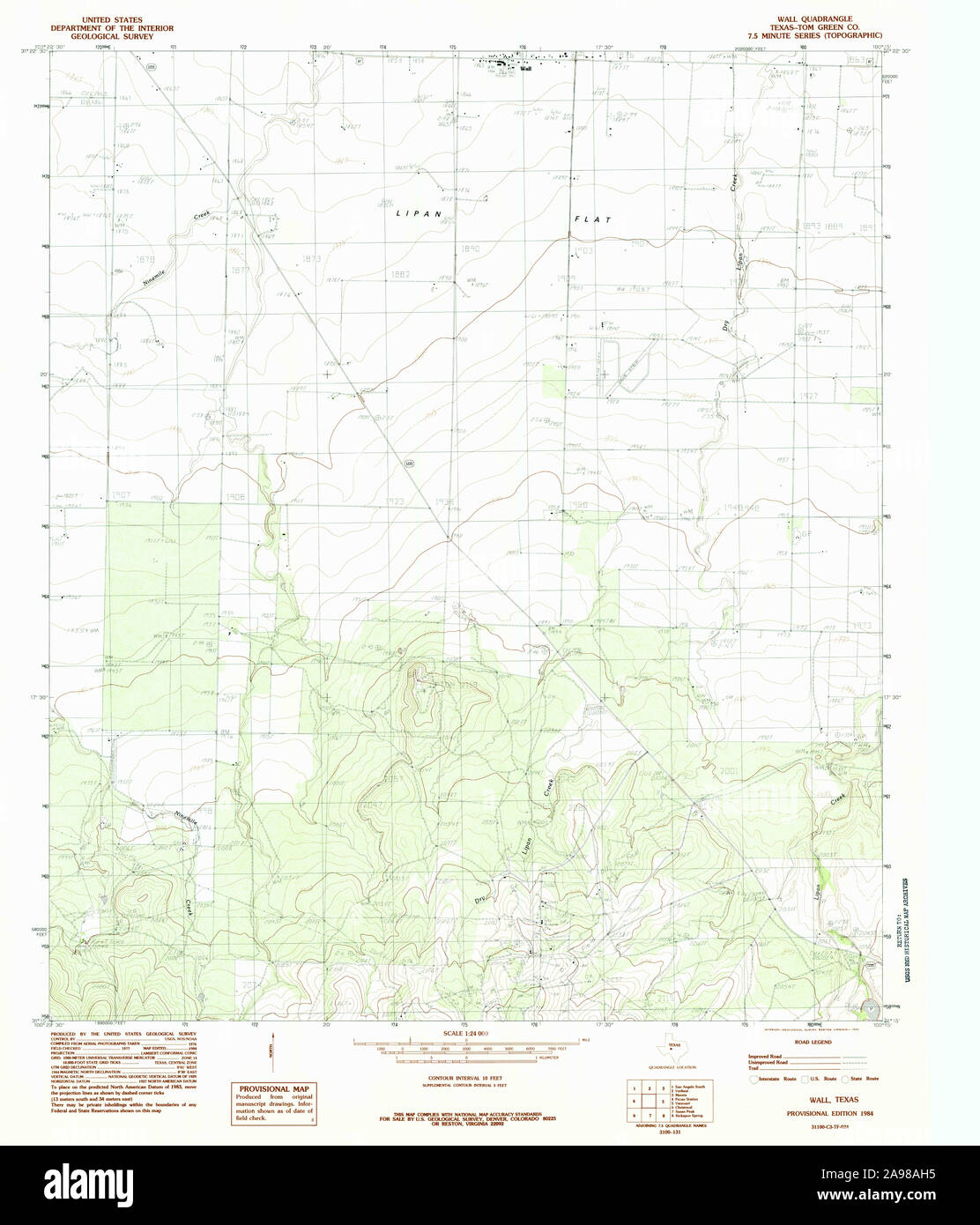 Map Of Wall Texas High Resolution Stock Photography and Images - Alamy