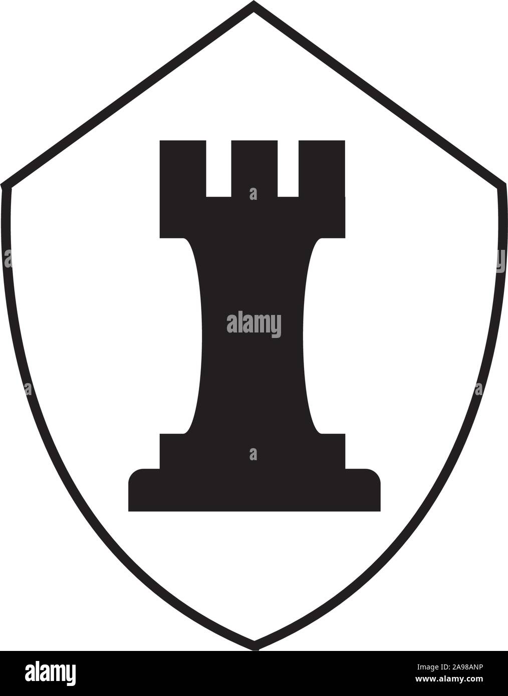 Chess shield Stock Vector Images - Alamy