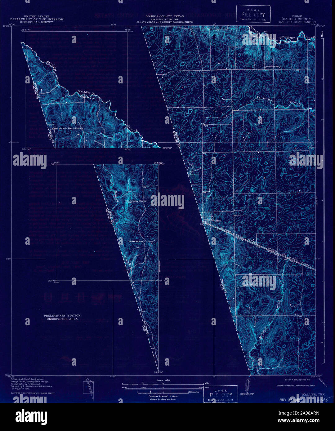 Waller map hi-res stock photography and images - Alamy