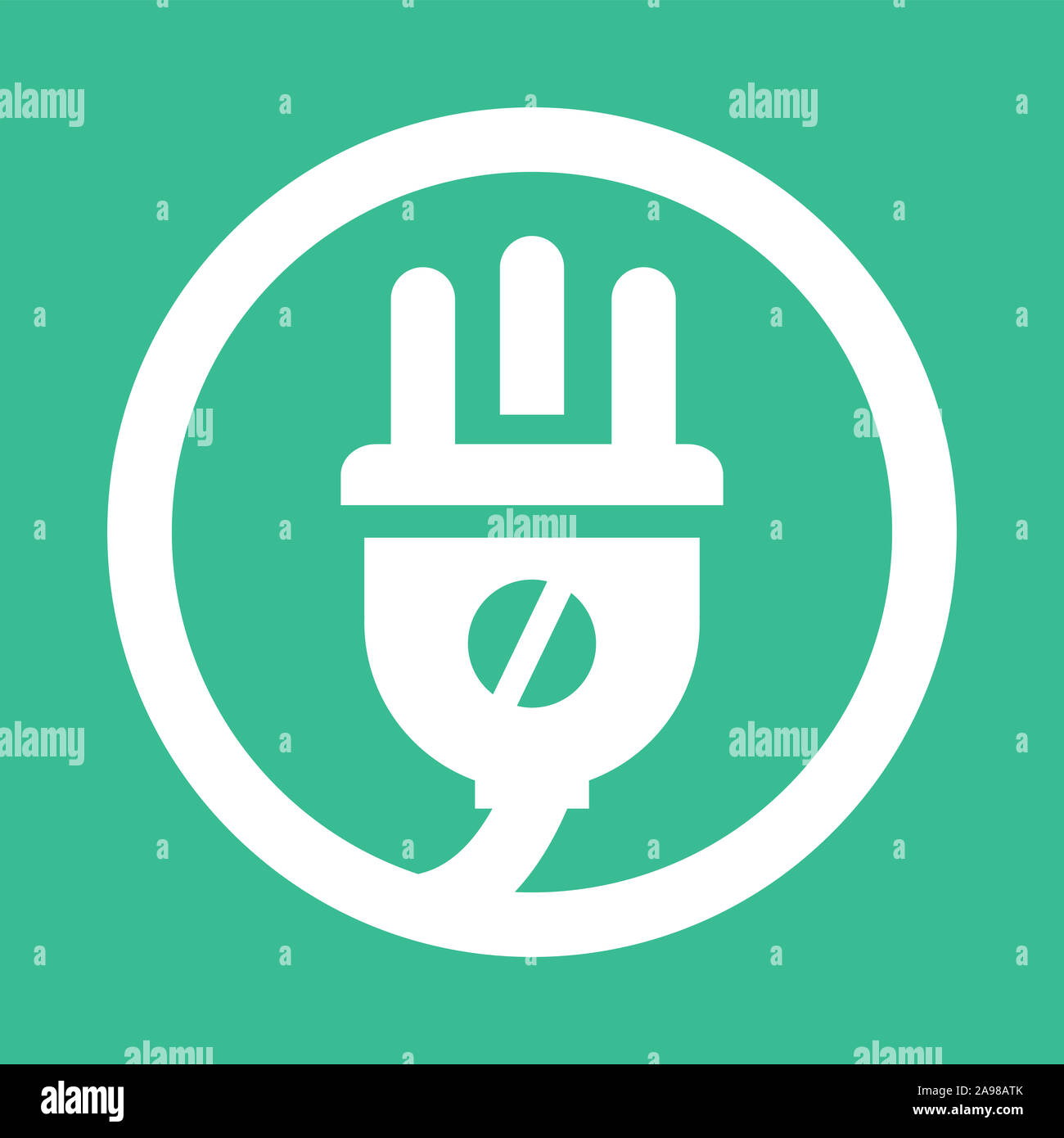 Electrical plug Logo. Template charging point logotype. Vector ...