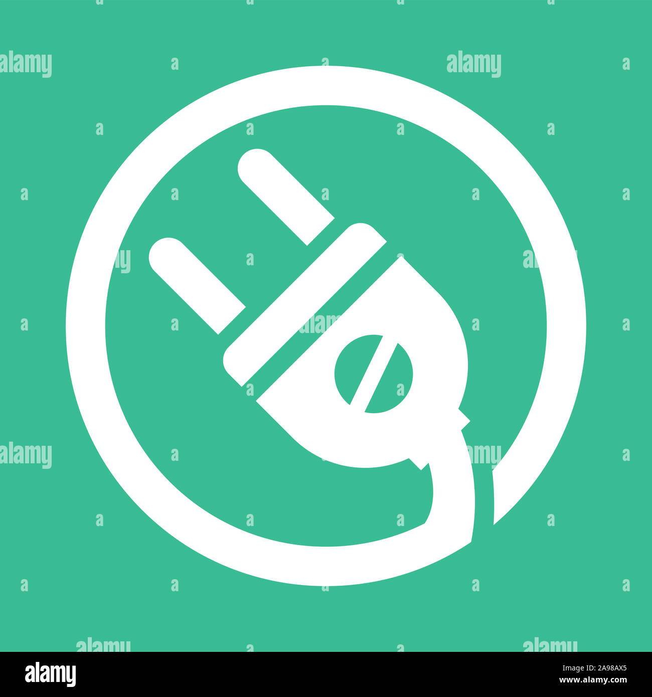 Electrical plug Logo. Template charging point logotype. Vector ...