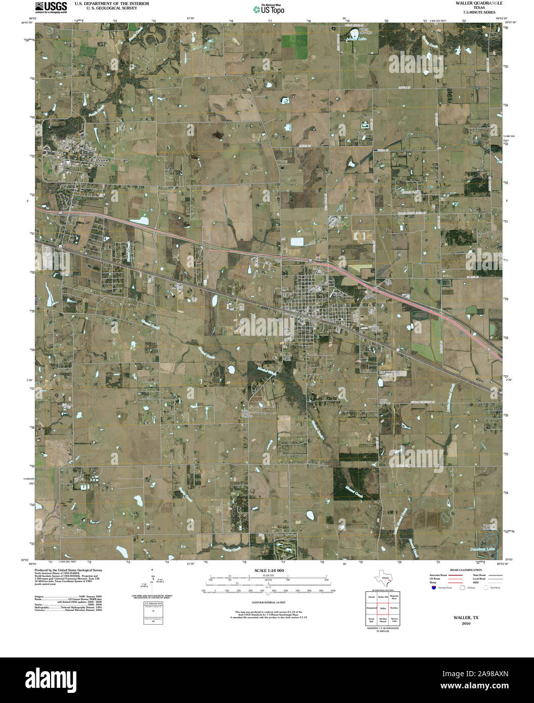 Waller map hi-res stock photography and images - Alamy