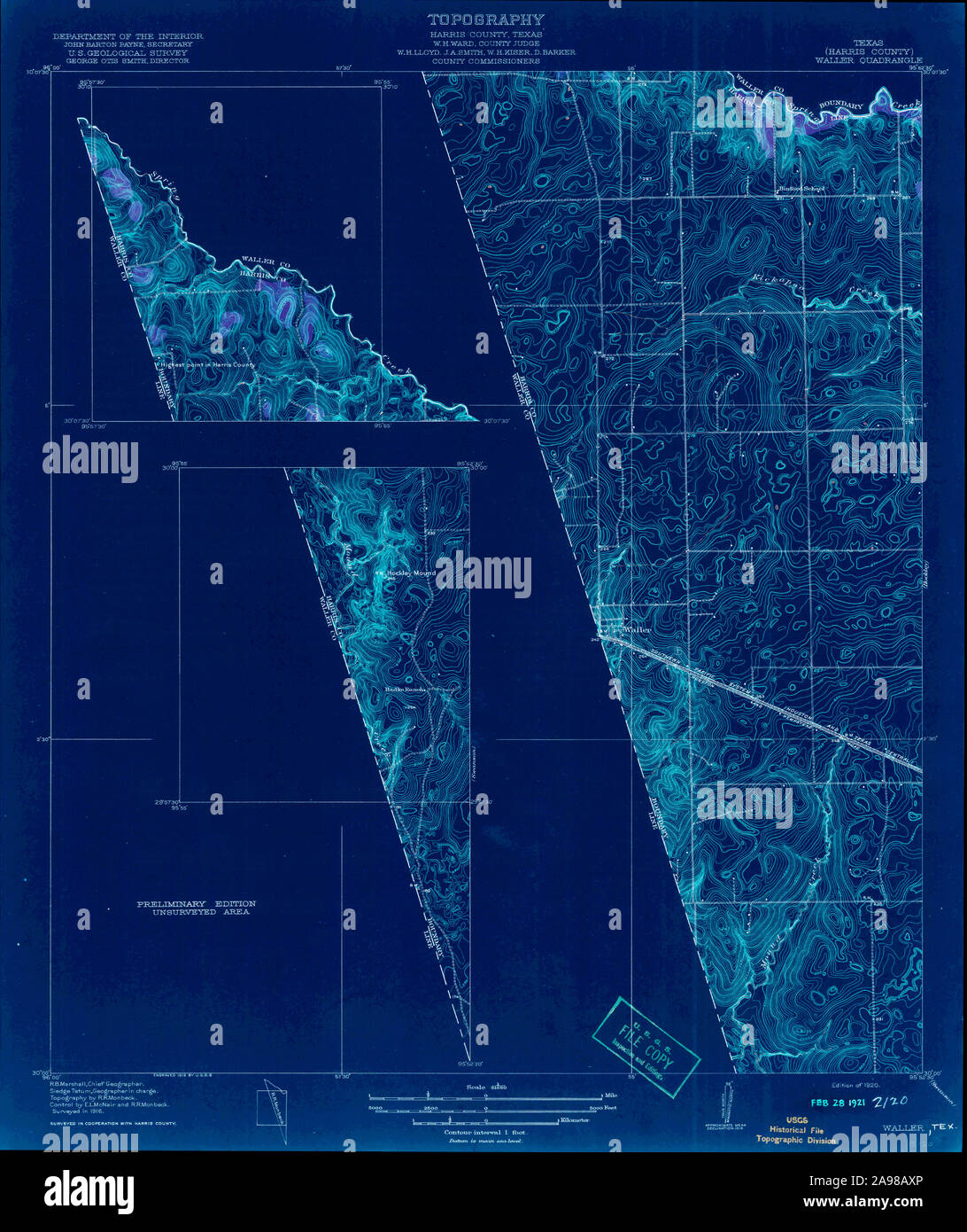 Waller map hi-res stock photography and images - Alamy
