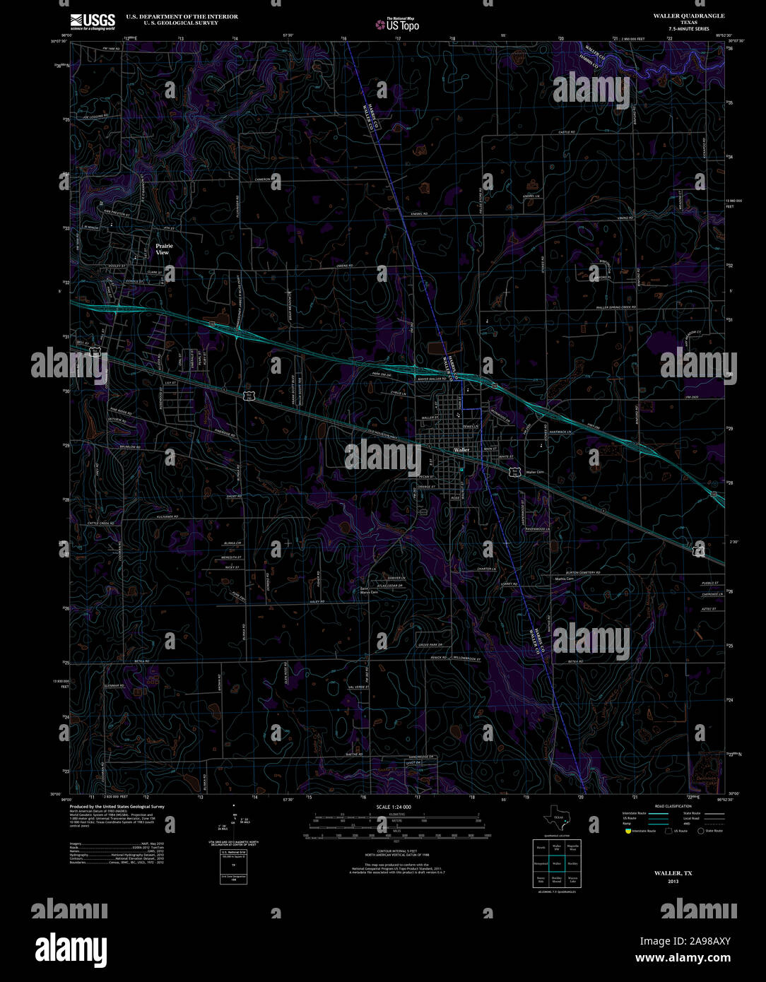 Waller map hi-res stock photography and images - Alamy