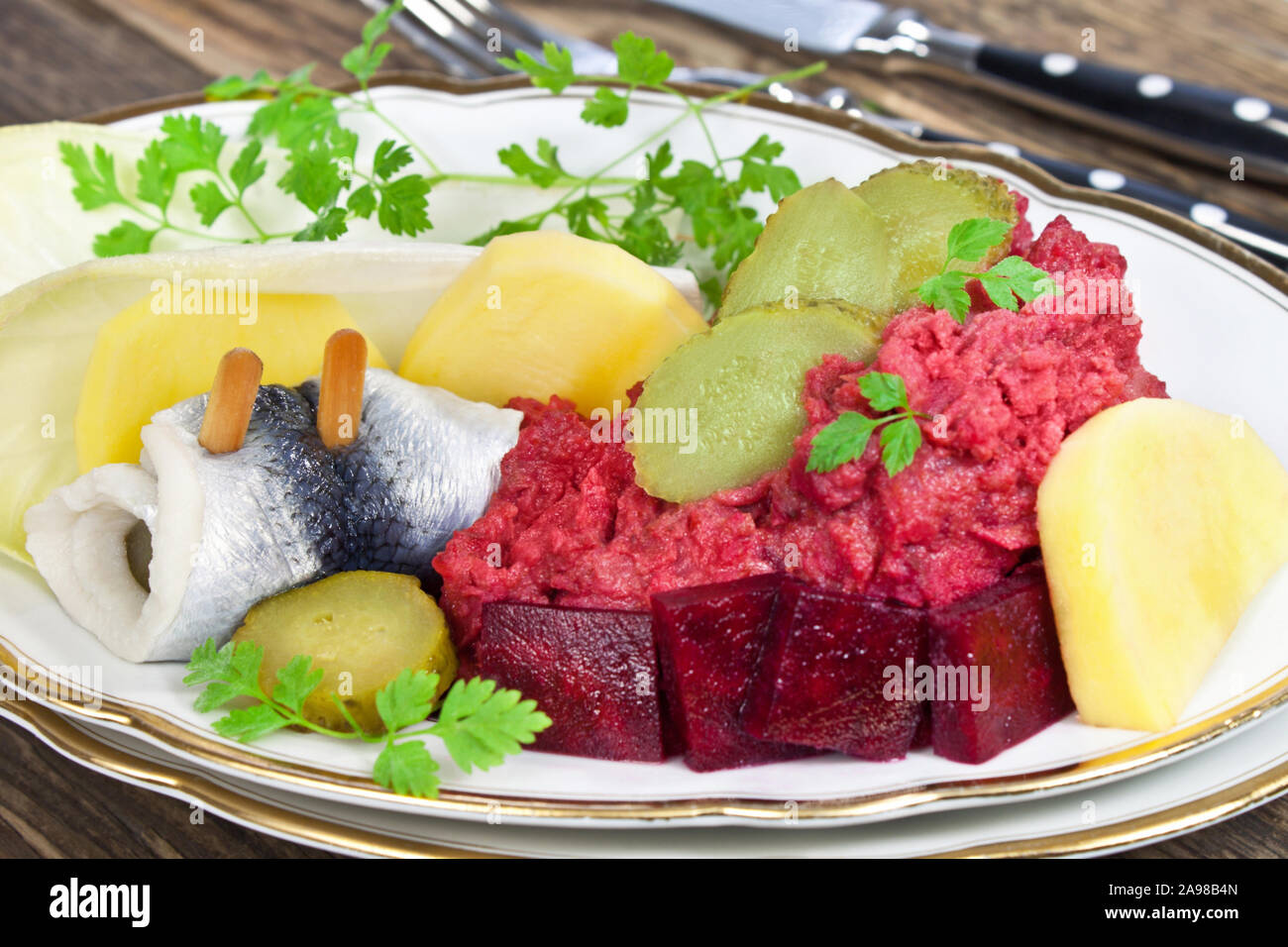 Lobscouse with herring Stock Photo - Alamy