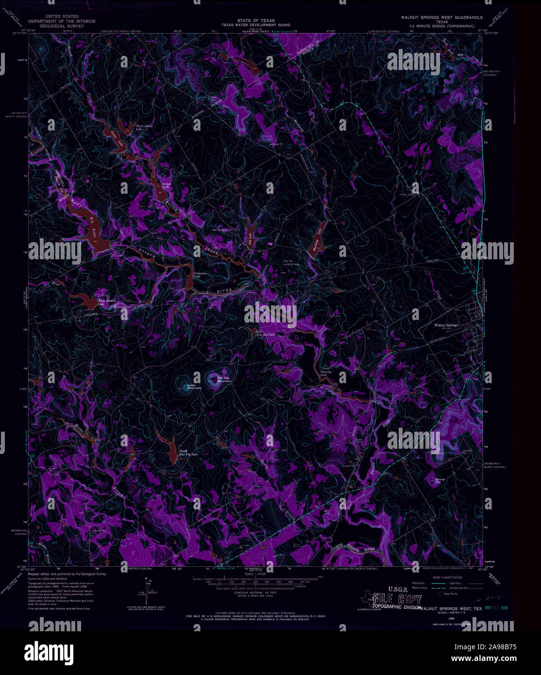 Map of walnut springs hi-res stock photography and images - Alamy