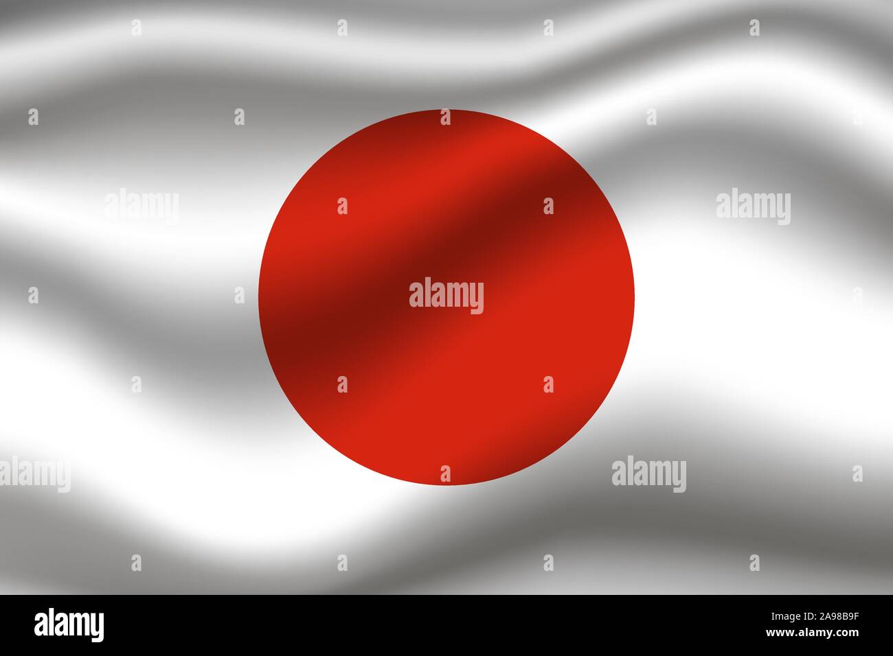 National flag of Japan . original colors and proportion. Simply vector ...