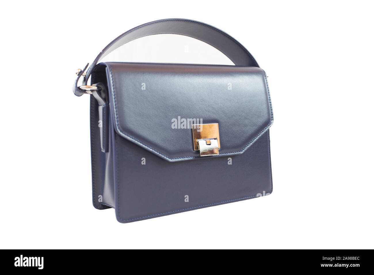 Close up on a woman luxury purse isolated on white with clipping path ...