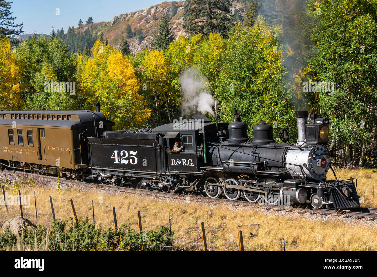 Cumbres & Toltec Scenic Railroad, Chama, New Mexico Stock Photo - Alamy