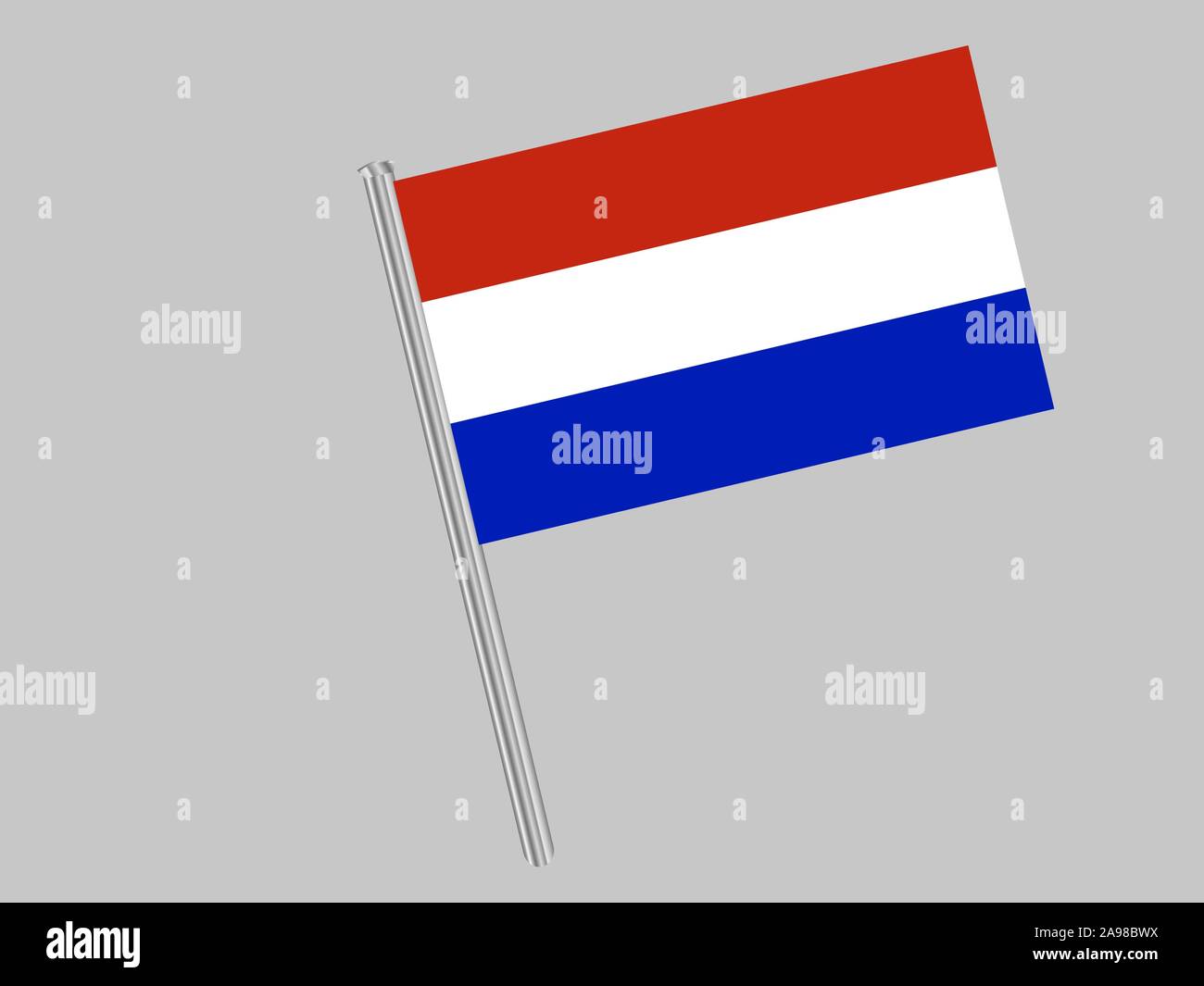 National flag of Netherlands. original colors and proportion. Simply ...
