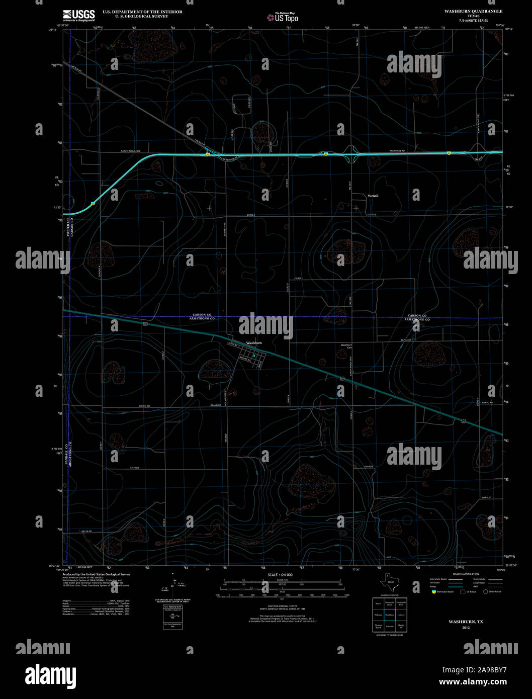 Washburn texas map hi-res stock photography and images - Alamy