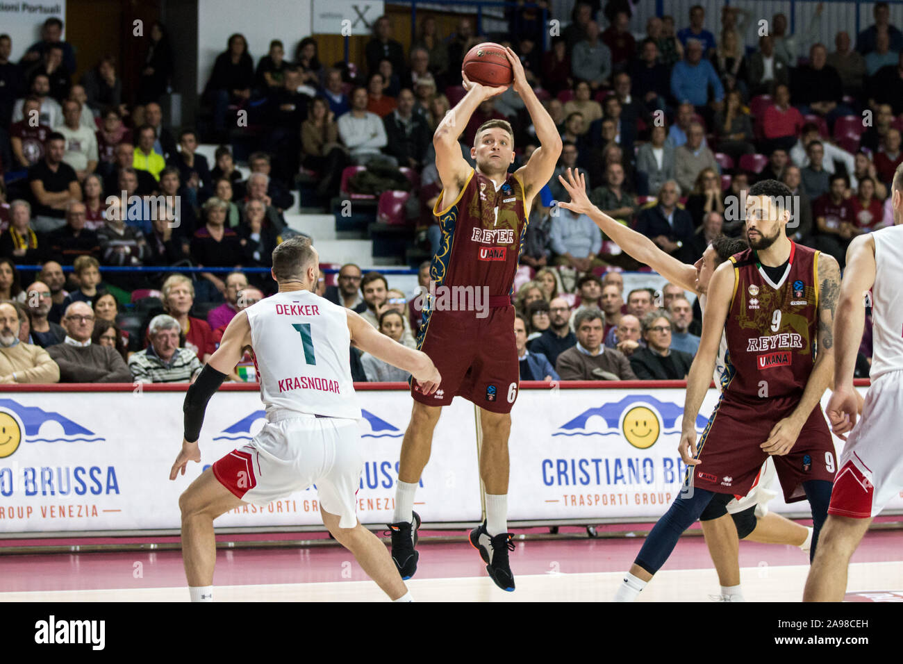November 13, 2019, Venezia, Italy: michael bramos ,umana reyer venezia ...