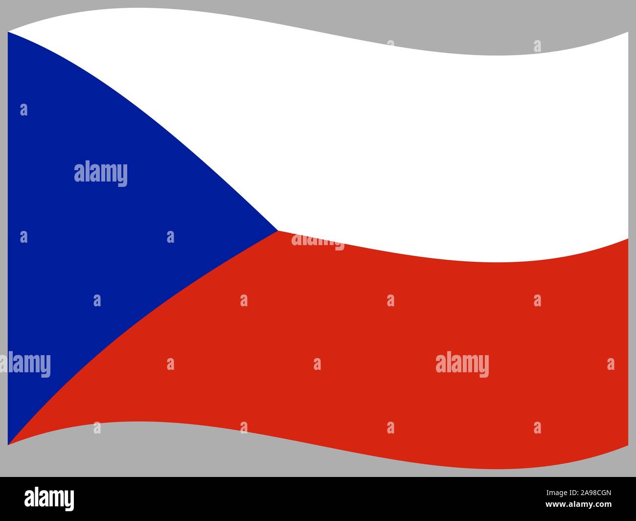 National flag of Czhech Republic. original colors and proportion ...