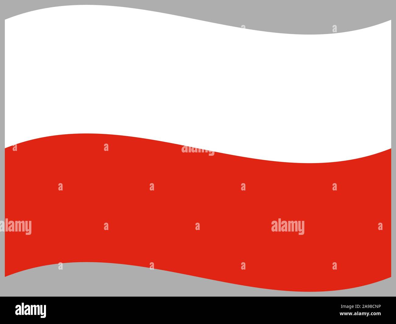 Beautiful national flag of Republic of Poland. original colors and ...